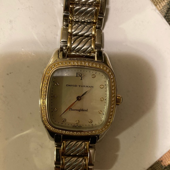 David Yurman | Jewelry | David Yurman Two Tone Watch With Diamond ...